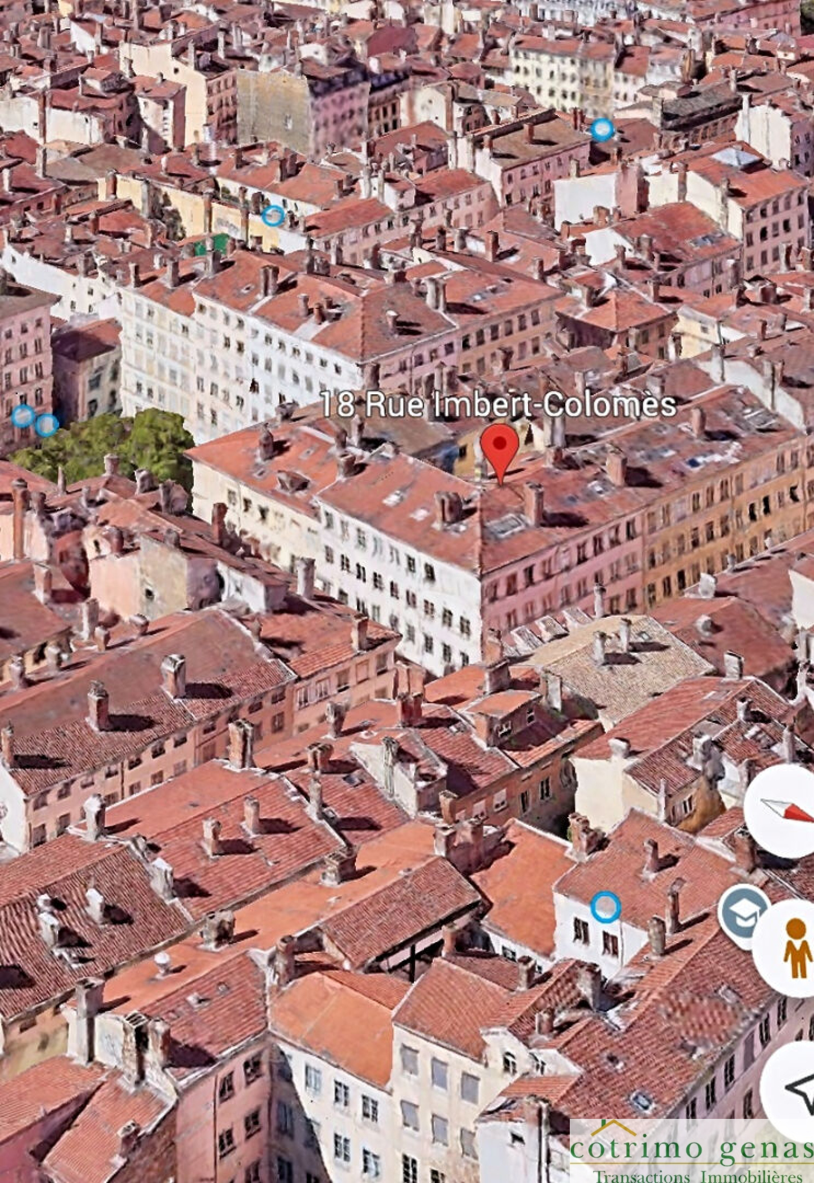 Vente Lyon 69001 Croix rousse studio de 26m² utiles prêt à vivre